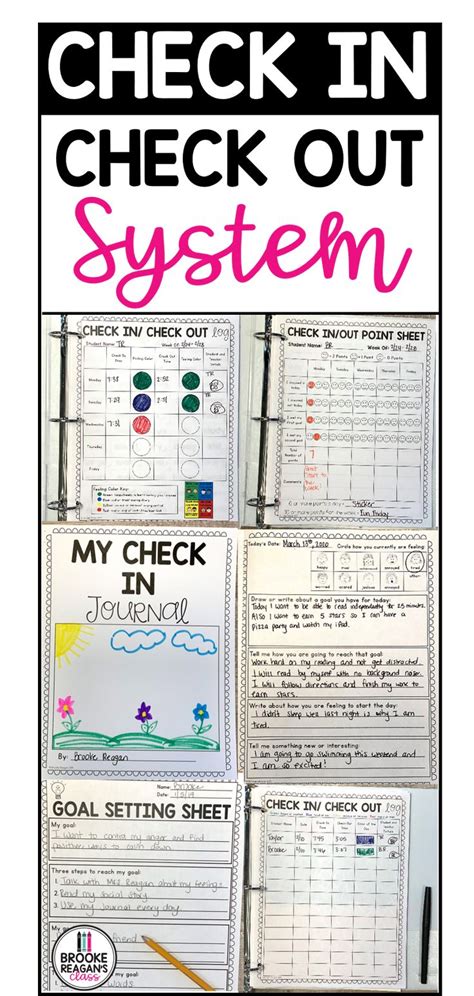 Check In Check Out Binder Positive Behavior Management System {cico}