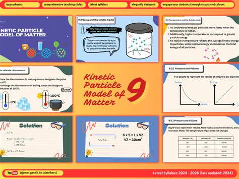Chapter IGCSE Physics Kinetic Particle Model Of Matter Teaching Resources