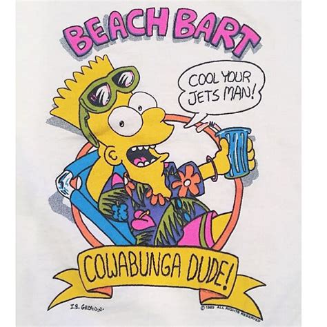 Beach Bart Bart Simpson Art Bootleg Bart Simpsons Art