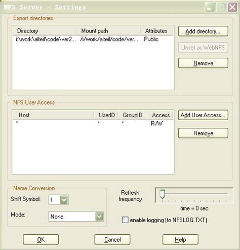 Linux与windows通过nfs文件同步winscp Nfs Csdn博客