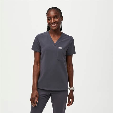 Casaca De Uniforme Médico Con Un Bolsillo Catarina™ Para Mujer Gris