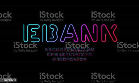 밝은 색 테크노 네온 글꼴 문자와 숫자 벡터 일러스트 레이 션의 알파벳 10eps 컴퓨터 글자에 대한 스톡 벡터 아트 및 기타 이미지 컴퓨터 글자 인공지능 형광색의