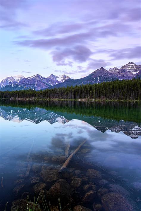Banff Lake Dawn Photograph By Jon Glaser Fine Art America