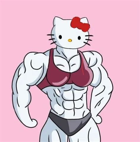 Trọn Bộ Meme Hello Kitty Cơ Bắp Phiên Bản Việt Hóa Cực Kỳ Sáng Tạo Và