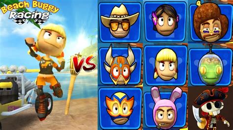 Beach Buggy Racing Android Gameplay Roxie Roller Vs All Boss Battles