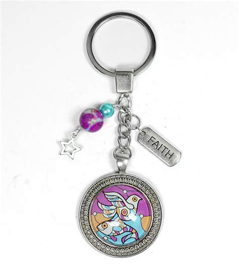 Dove Fish Keychainwith Charms The 40fied Emporium