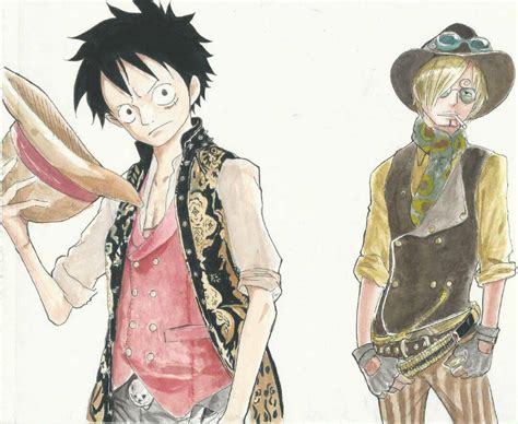 Fanart Op Luffy X Sanji By Lunaelric On Deviantart