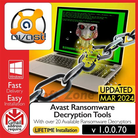 Avast Ransomware Decryption Tools 100705 Over 20 Available