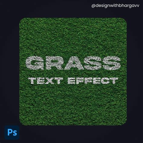 Grass Text Effect In Photoshop Bhargav Chary