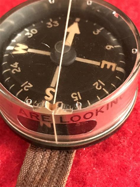Ww2 Usmc Usn Wrist Compass Non Liquid Type L 1” Aviator Survival And Strap Exc 2005229046