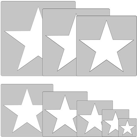 5 Point Star Outline Pattern