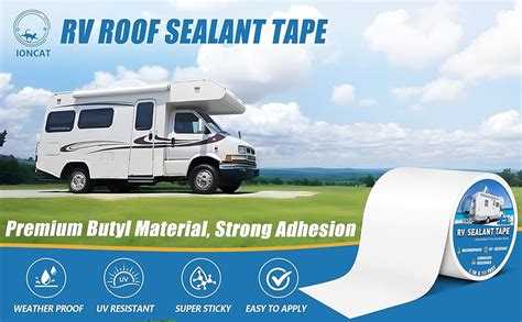 Ioncat Rv Roof Sealant Tape 6 Inch X 50 Feet Rv Repair Tape For Camper