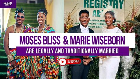 Official Video Of Moses Bliss Court And Traditional Marriage With And