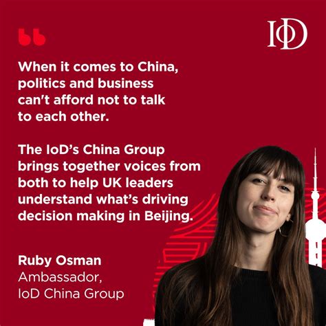 Iod China Group On Linkedin Announcing Ruby Osman Onto The Committee