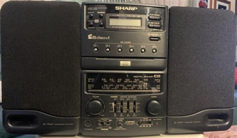 Vintage Sharp Radio Cassette Recorder 6 Cd Player Eur 24250 Picclick It