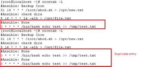 Duplicate Entry Created When Name Is Not Provided In Ansible Cron Module · Issue 66467