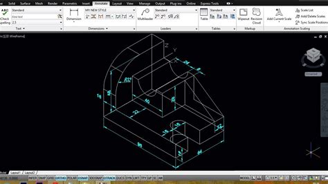 How To Draw A Dimension In Autocad 3d At Rose Thyer Blog