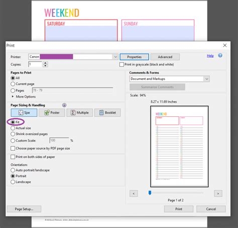 How To Print An A4 Printable Onto US Letter Size Paper And Vise Versa All About Planners
