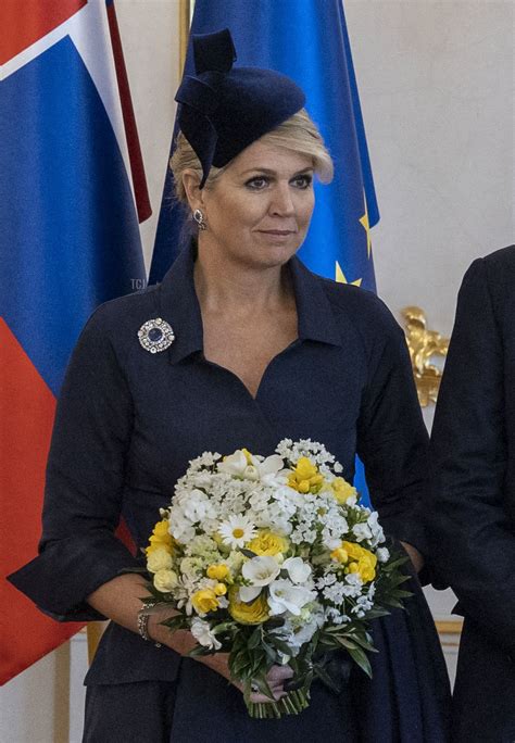 Queen Maxima Sparkles In Sapphires And Emeralds In Bratislava