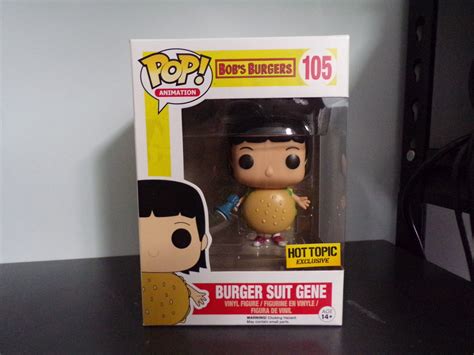 Funko Pop Bobs Burgers Burger Suit Gene Hot Topic Exclusive 105