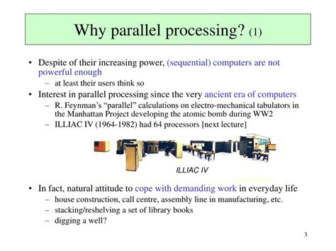 Ppt Motivation For Parallel Processing Recent Impulses Parallel