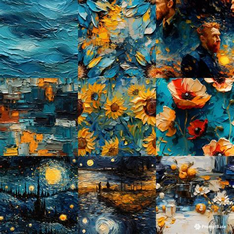Vincent Van Gogh Style Textures Midjourney Prompt Promptbase