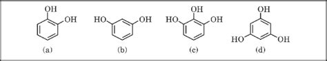 Chemical Structure Of Phenolic Moieties A Pyrocatechol B Resorcinol
