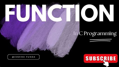 Function In C Programming Youtube