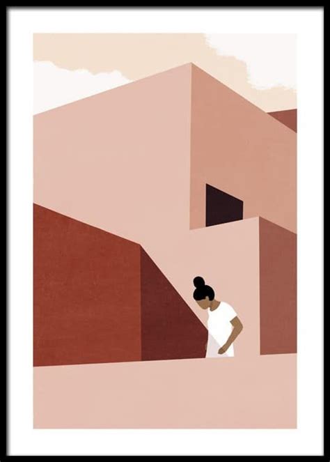 Modernist Villa No1 Poster Graphic Poster Art Graphic Art Prints