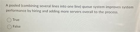 Solved A Pooled Combining Several Lines Into One Line