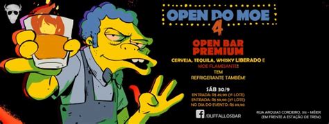 Open Bar Do Moe Quarta Edição Em Rio De Janeiro Sympla