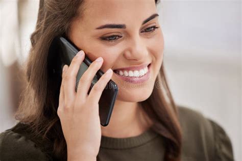 Shes Always Ready To Talk Bsusiness A Young Businesswoman Talking On A