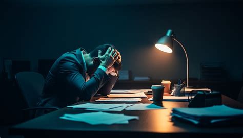 Free Burnout At Desk Image Burnout Minimal Office Download At