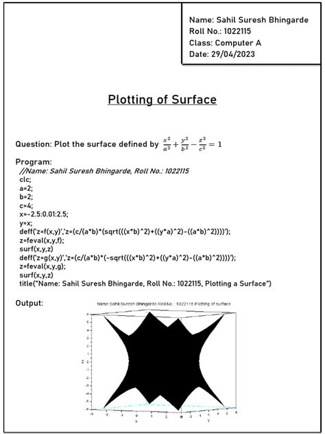 Plotting Of Surface 1022115 Pdf