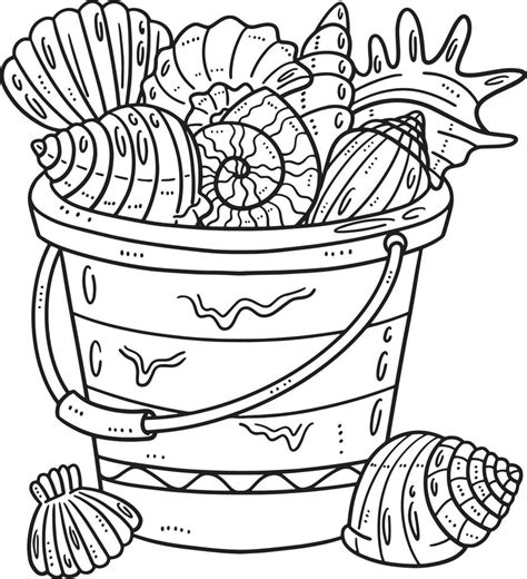Shell Seashell Sea Coloring Shells Pages Drawing Outline Seashells