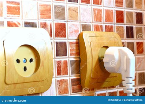 Electrical Plug And Socket Stock Image Image Of Closeup 22038559