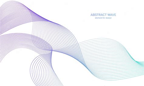 Premium Vector Abstract Gradient Background Wave Element For Design Digital Frequency Track