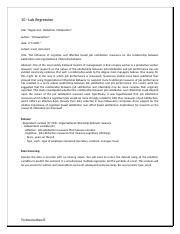 10 Lab Regression Docx 10 Lab Regression Title Regression Mediation Moderation Author