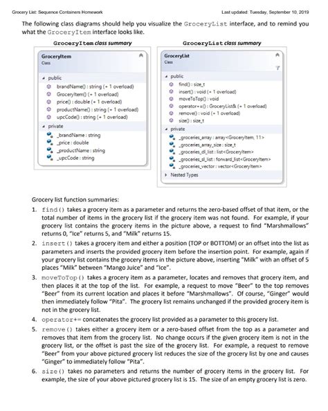 cpsc 131 data structures fall 2019 grocery list