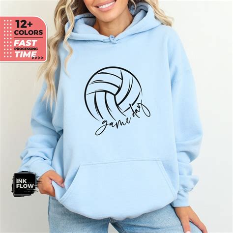 Volleyball Hoodie Etsy