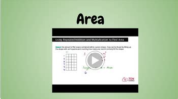Find Area By Multiplying Length X Width By Creager S Classroom TPT