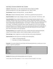 Understanding Game Theory In Economics Strategies Analysis Course Hero