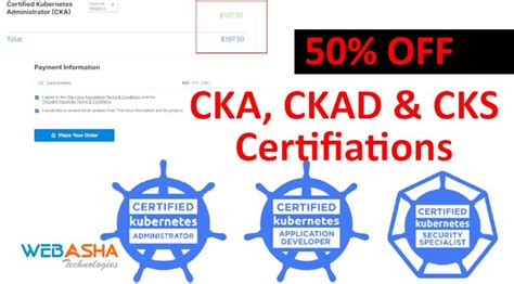 50 discount on cka ckad and cks certification 2025 kubernetes cka ckad and cks exam
