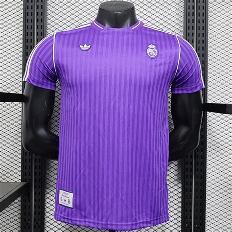Us 1600 2526 Rma Retro Editio Purple Player Version Soccer Jersey