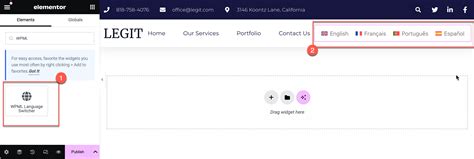 Adding The Elementor Language Switcher Widget To Your Multilingual Website