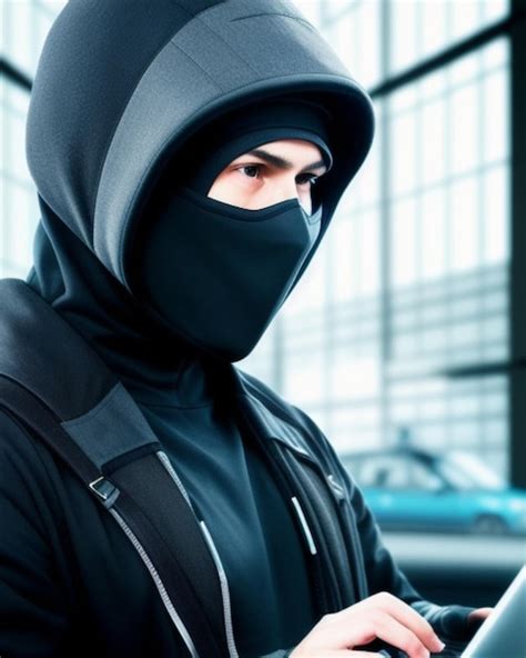 Premium AI Image Man Try To Hacker Computer Cyber Crime Photo