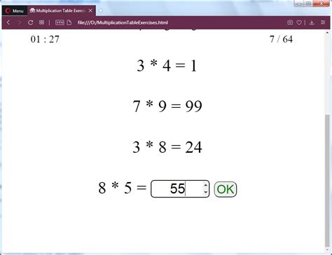 GitHub TelvanniChad MultiplicationTableExercises Multiplication Table Exercises