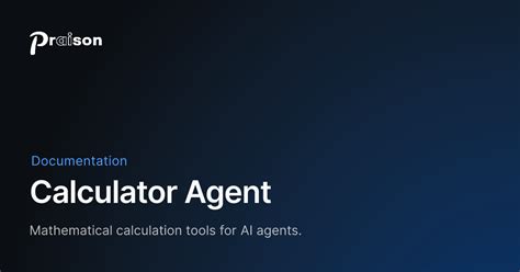 Calculator Agent Praisonai Documentation