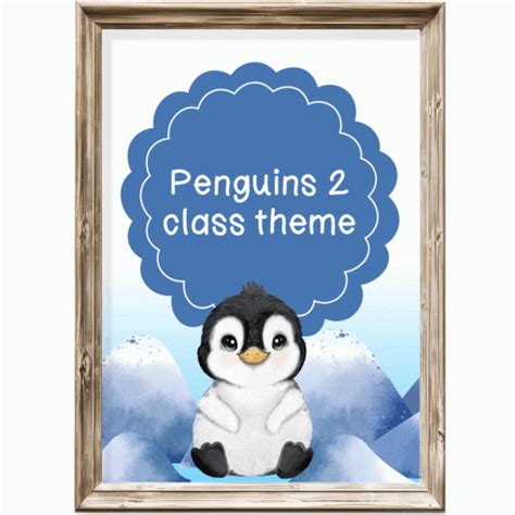 Class Theme Penguins 2 Clever Wolfee