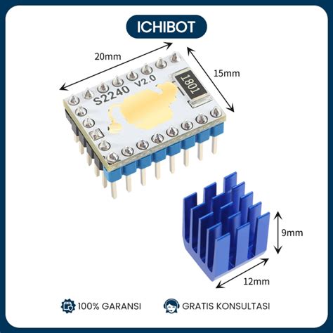 Tmc2208 V1 2 3d Printer Stepper Motor Driver Peak Current 2a Tmc 2208 Normal Ichibot Store